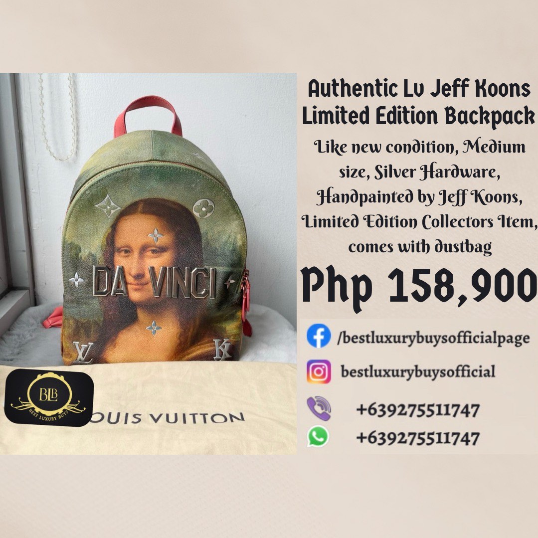 Authentic Louis Vuitton Lv Jeff Koons Backpack Limited Edition, Luxury ...
