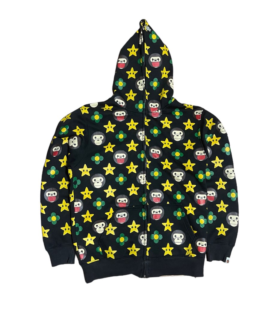 Bape Baby Milo Full zip AOP jacket, Men's Fashion, Coats, Jackets and ...