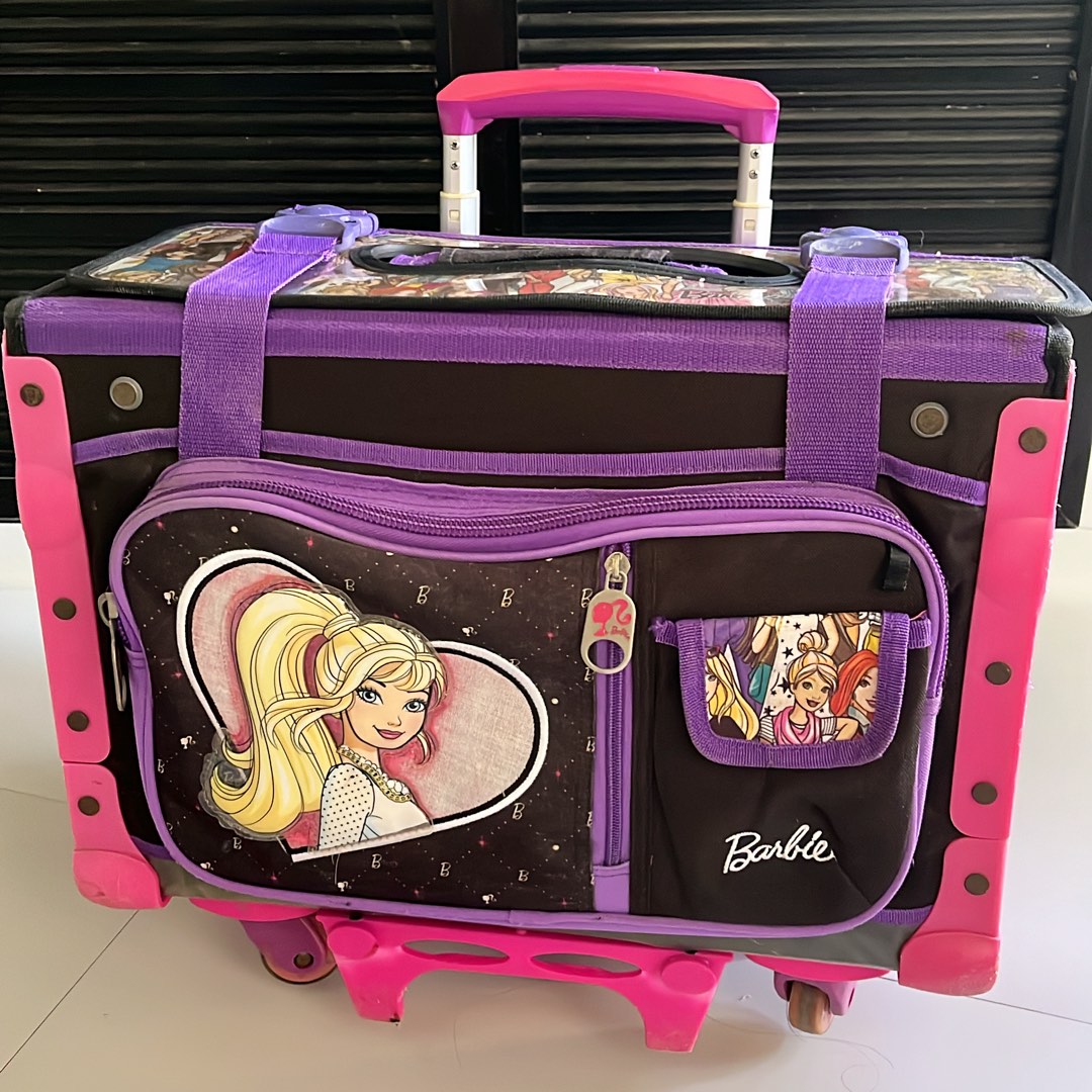 Barbie Trolley School Bag, Babies & Kids, Going Out, Diaper Bags ...