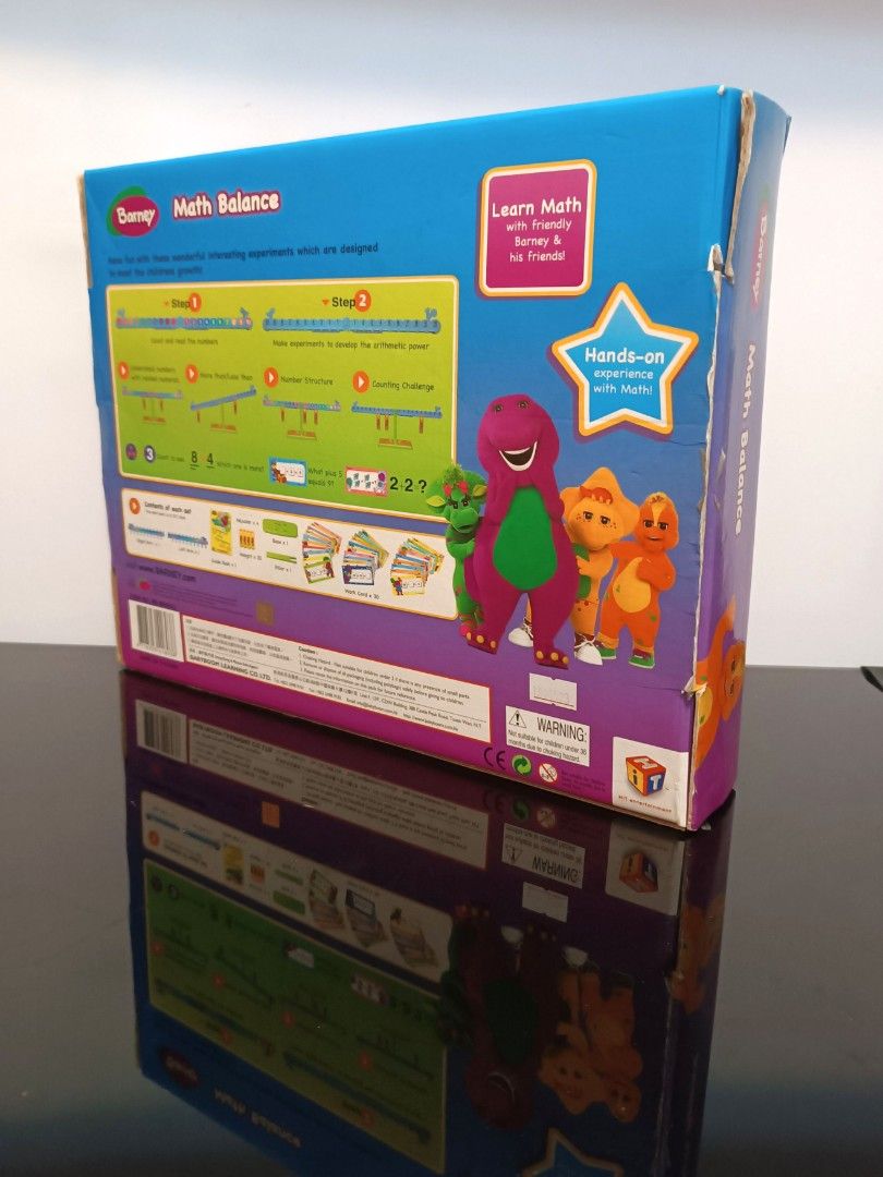 Barney Maths Balance - STEM Game, 興趣及遊戲, 玩具 & 遊戲類 - Carousell
