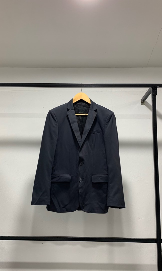 BASIC ZARA MAN SLIM FIT BLAZER *****, Men's Fashion, Coats, Jackets and Outerwear on Carousell