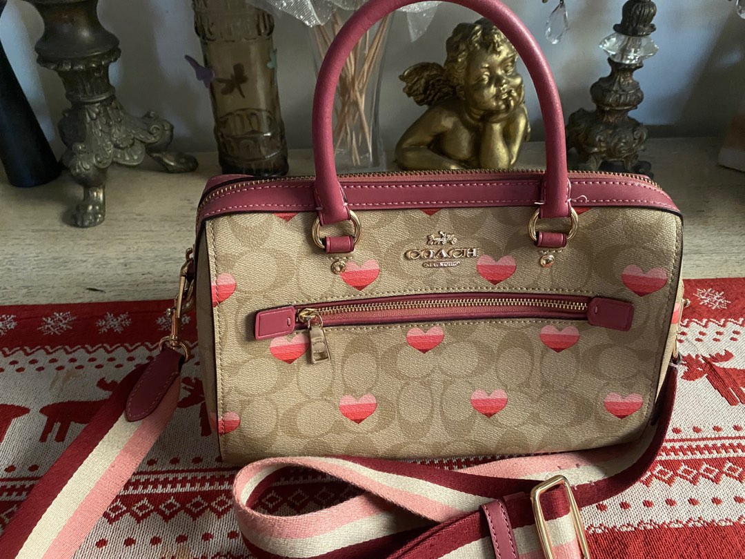 Coach Rowan Signature Heart, Luxury, Bags & Wallets on Carousell