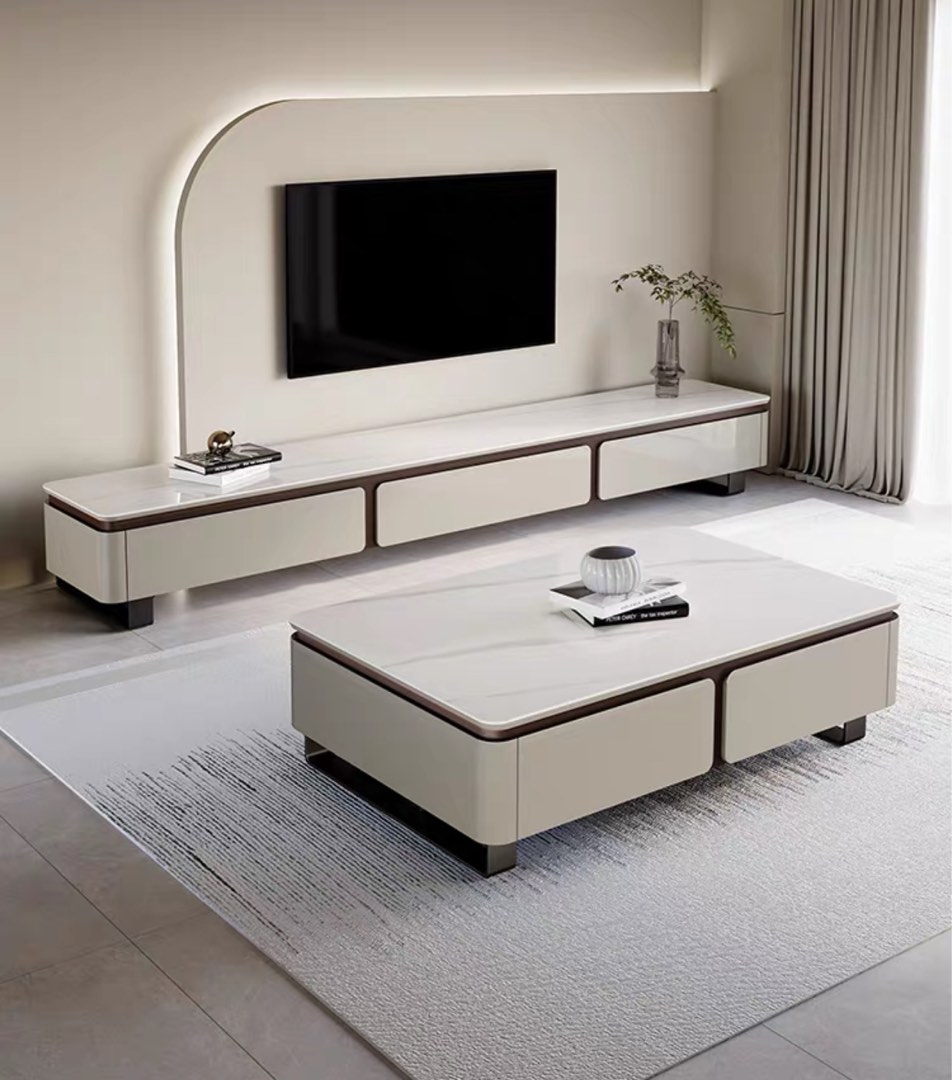 CORANE Modern Sintered Stone TV Console, Furniture & Home Living ...