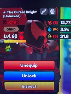 🔥*SEE DESC* IGRIS CURSED KNIGHT UNIT# ANIME DEFENDERS, Hobbies & Toys ...