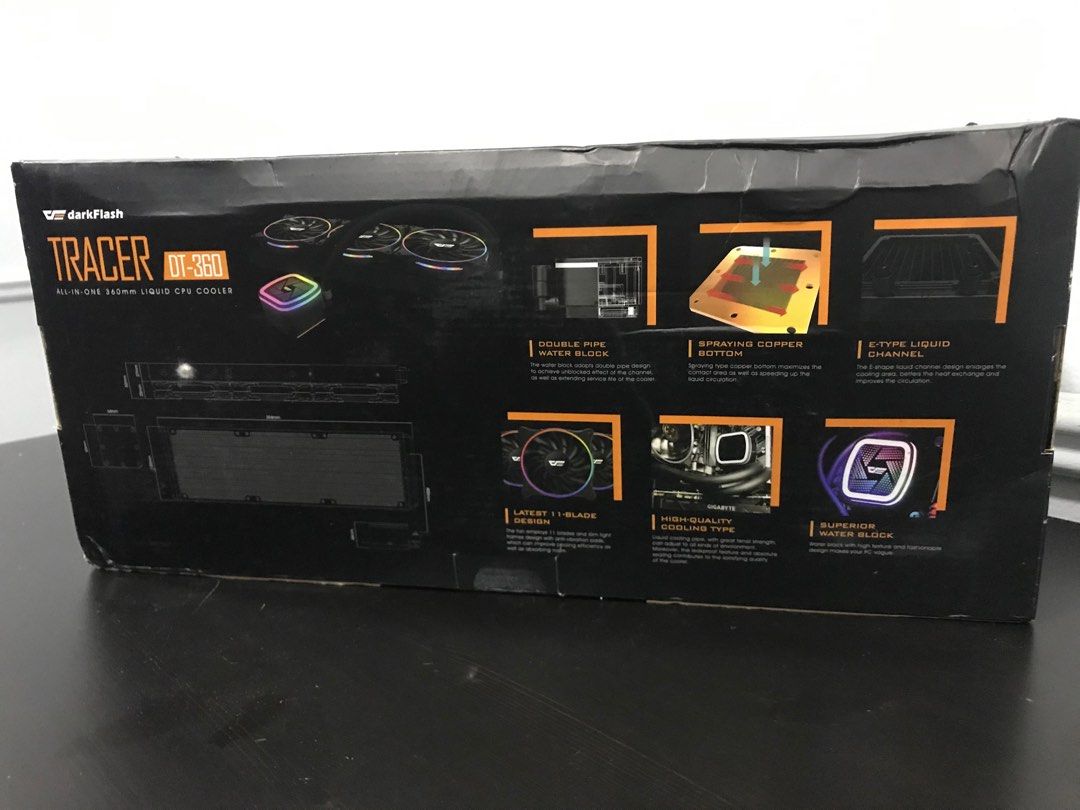 Darkflash Tracer DT 360 PC Liquid Cooler, Computers & Tech, Parts ...