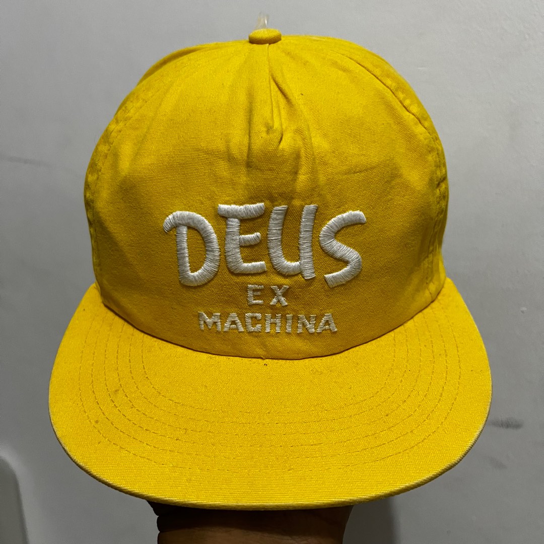 Deus ex Machina Yellow Foam Cap, Men's Fashion, Watches & Accessories ...