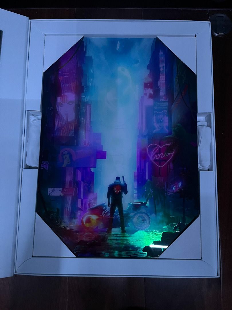 Displate Limited Edition Metal Lumino Poster - Seduced by Night City ...