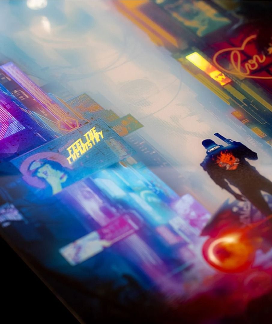 Displate Limited Edition Metal Lumino Poster - Seduced by Night City ...