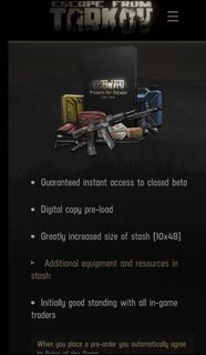 Escape from tarkov EOD limited edition, Video Gaming, Gaming ...