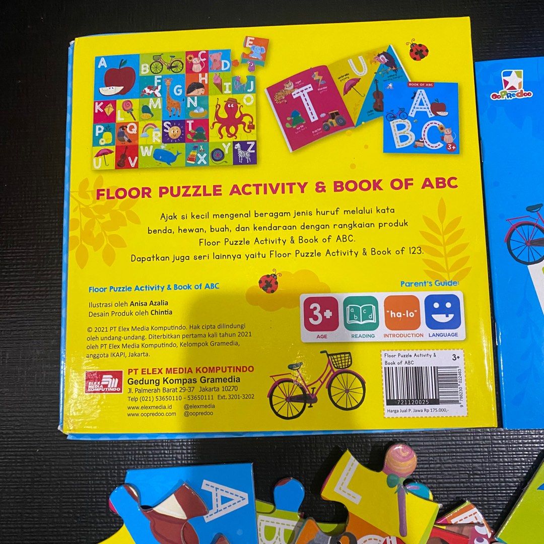 Floor puzzle activity book abc buku puzzle anak tracing abc puzzle book ...