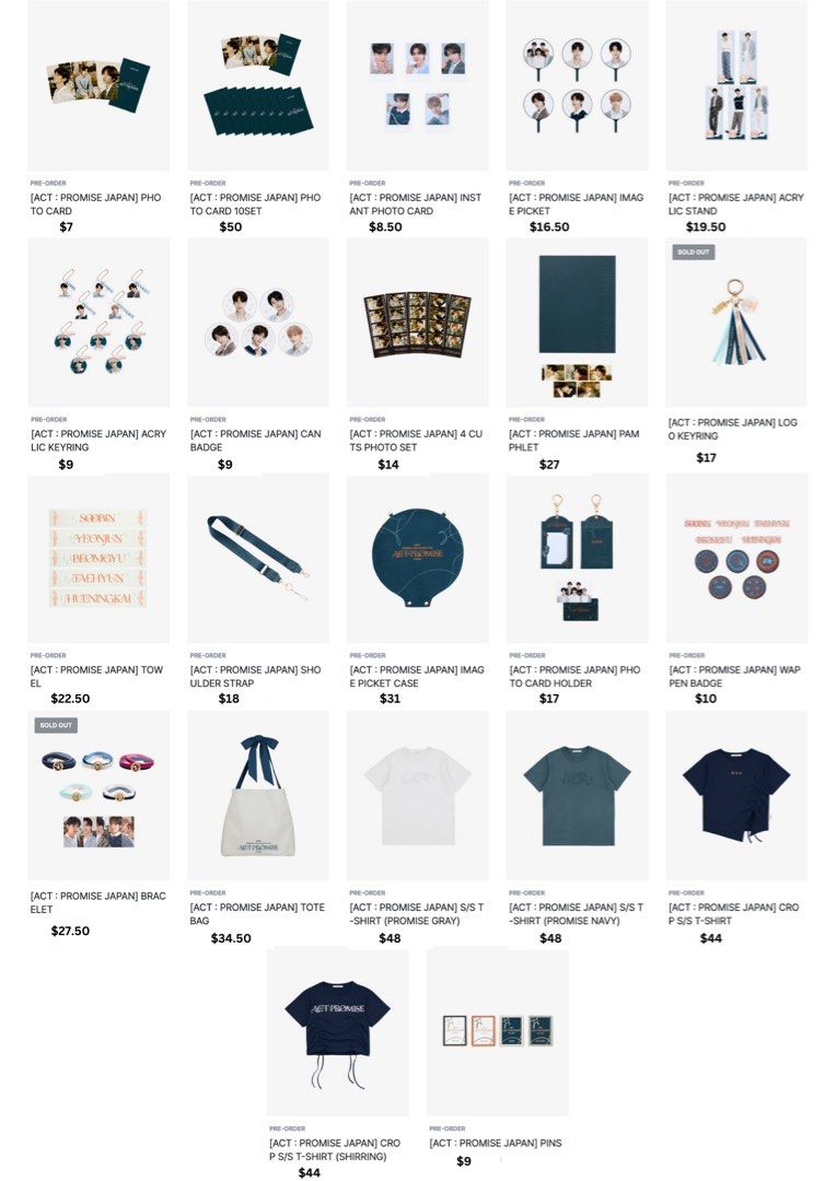 [GO] txt act promise japan merch, Hobbies & Toys, Memorabilia ...