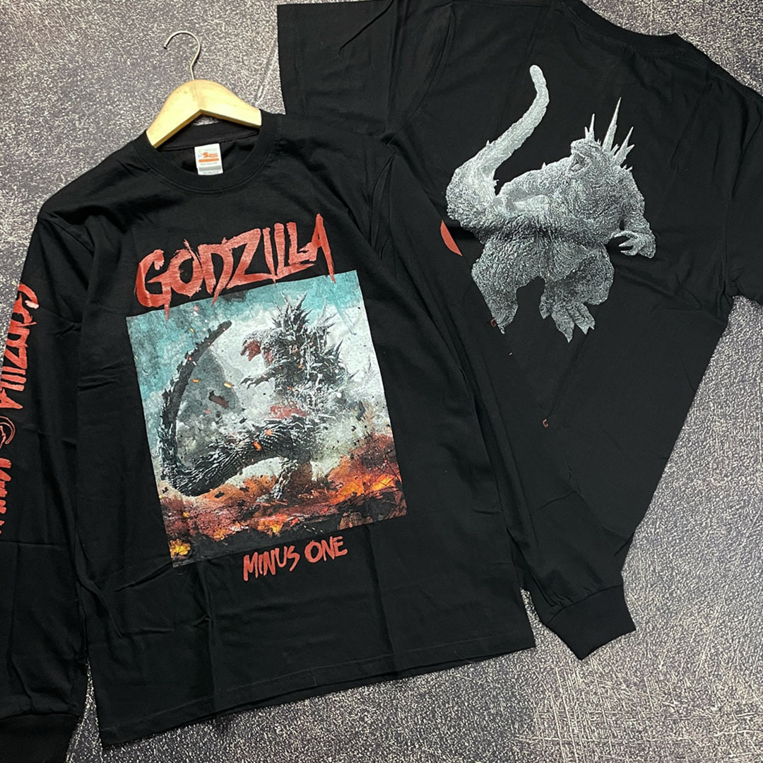 GODZILLA - MINUS ONE - Long Sleeve (Kaos Bootleg), Fesyen Pria, Pakaian ...