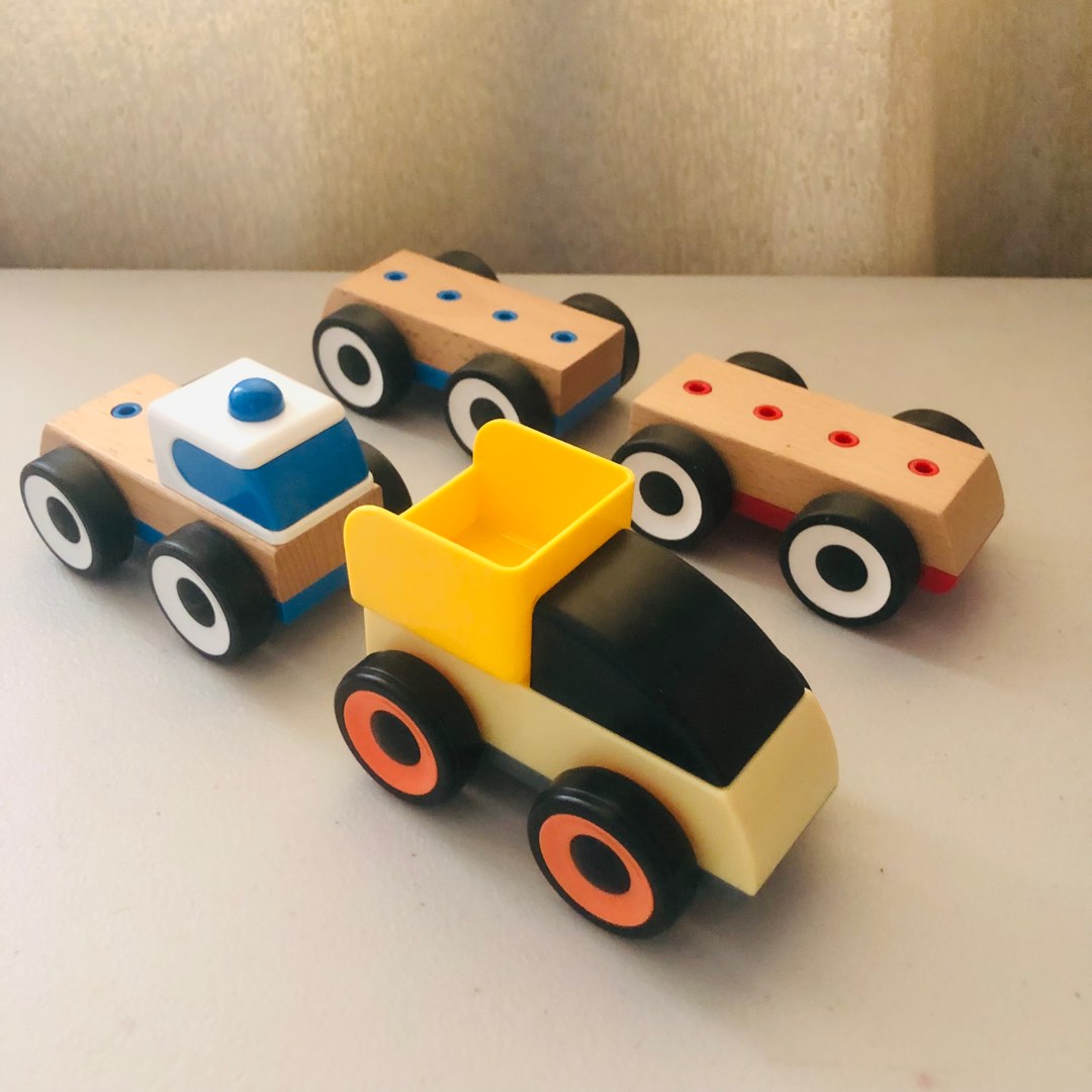 Ikea Lillabo Wooden cars, Hobbies & Toys, Toys & Games on Carousell