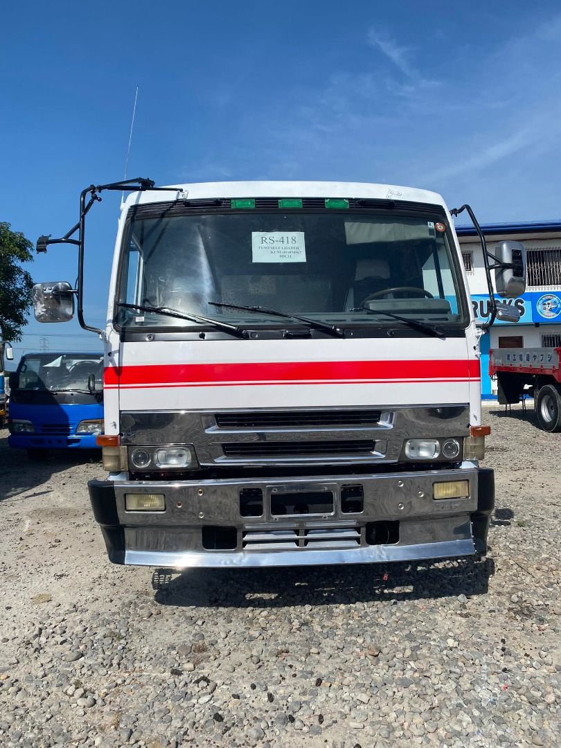 JAPAN SURPLUS - FUSO SUPER GREAT SELF LOADER W/ WINCH & HYDRAULIC RAMP ...