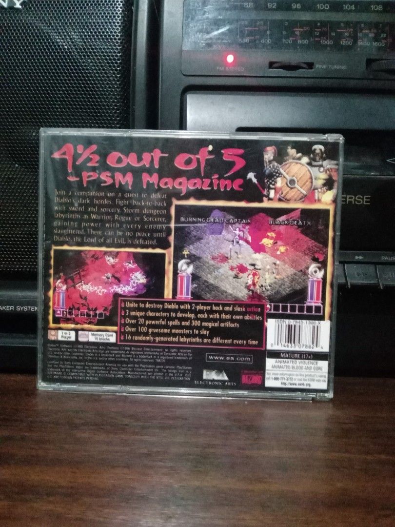 Kaset / compact disk PlayStation 1 original , DIABLO ( 1 CD )koleksi ...