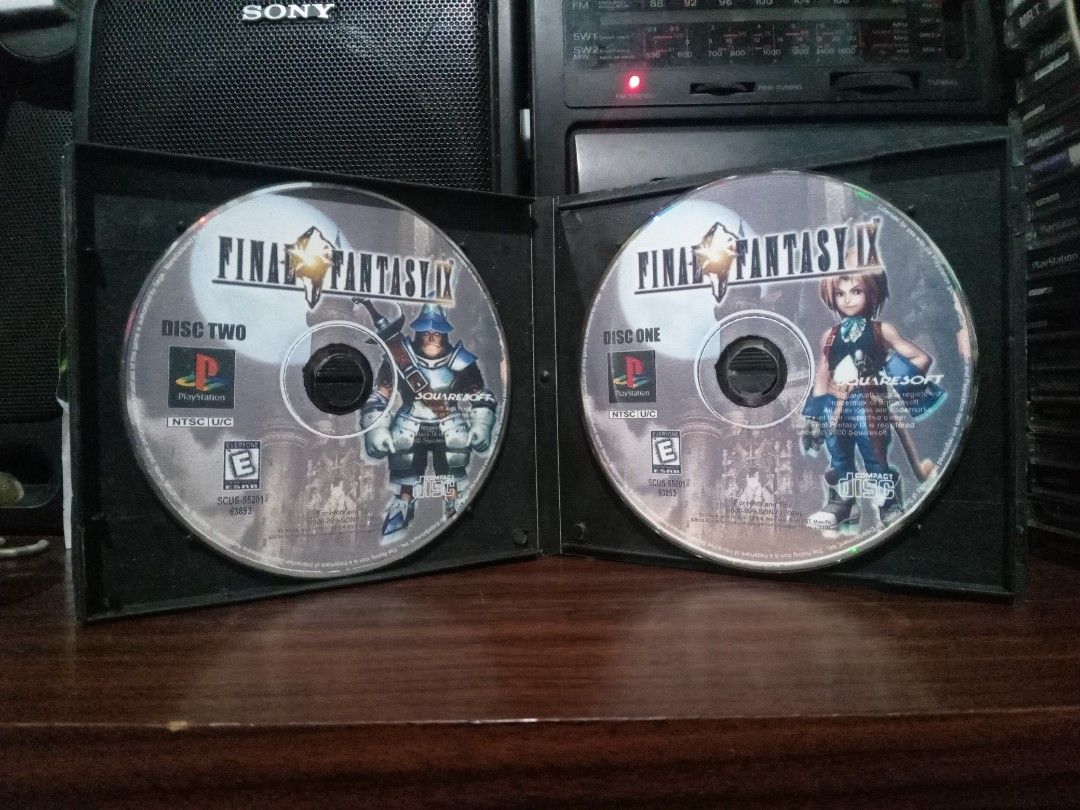Kaset / compact disk PlayStation 1 , FINAL FANTASI IX ( 2 CD )koleksi game vintage jadul rare ...