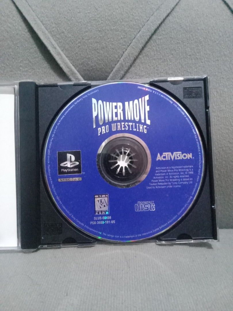 Kaset / compact disk PlayStation 1 Original , POWER MOVE pro wrestling ...