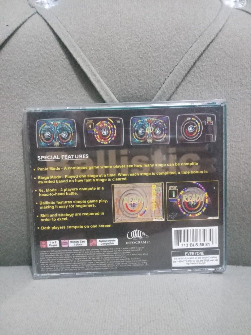 Kaset / compact disk PlayStation 1 Original , BALLISTIC ( 1 CD ...