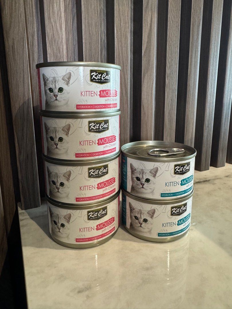 Kit Cat Kitten Mousse (Chicken & Tuna), Pet Supplies, Pet Food on Carousell