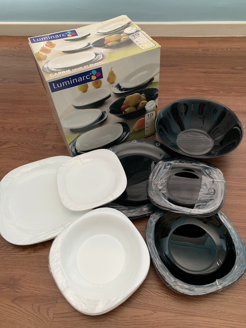 Luminarc 19pcs Carine Dinner Set, Furniture & Home Living, Kitchenware ...