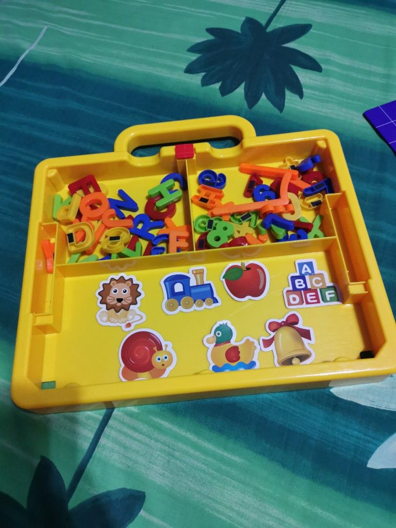 Magnet Alphabet and Numbers Briefcase, Hobbies & Toys, Toys & Games on ...