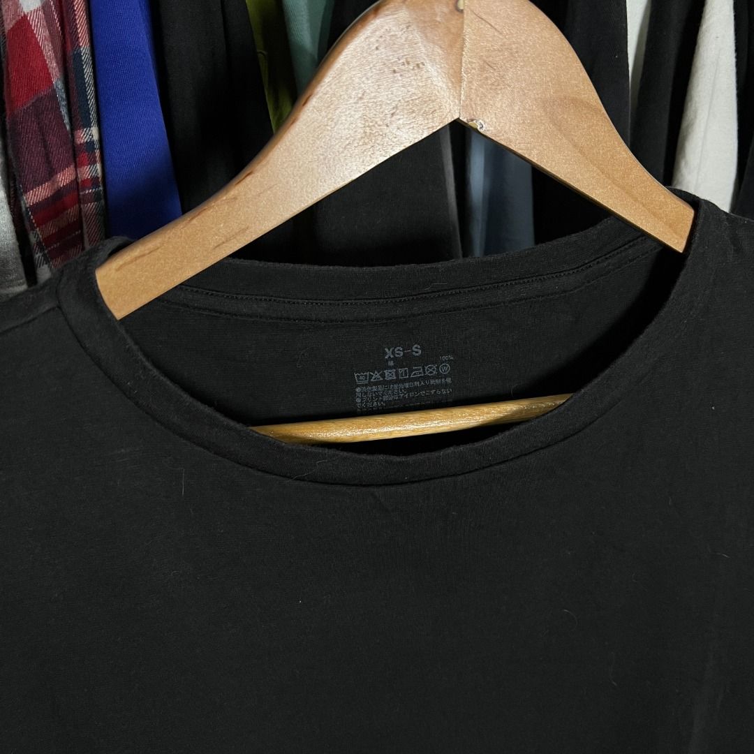 Muji Plain Shirt Black, Men's Fashion, Tops & Sets, Tshirts & Polo ...