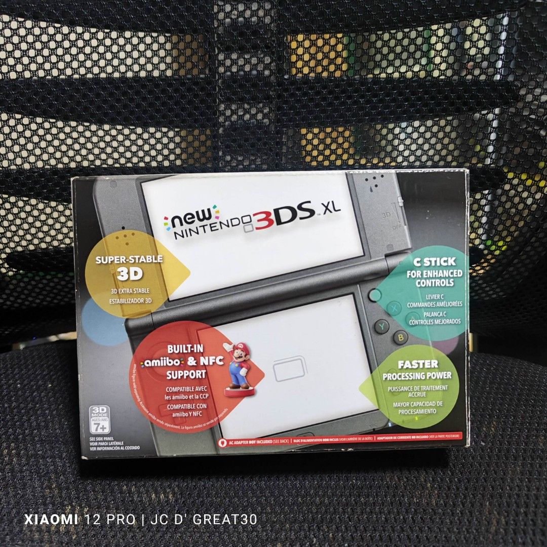 New 3ds xl black CIB IPS Top Screen, Video Gaming, Video Game Consoles, Nintendo on Carousell