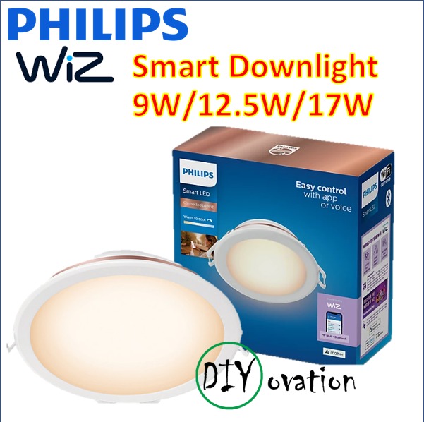 Philips Wiz Smart LED Downlight/ Dimmable/ Turnable White/ Apps control ...