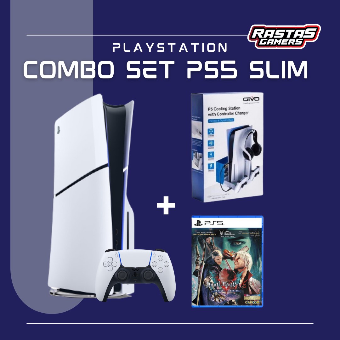 Playstation PS5 Slim Combo Set, Video Gaming, Video Game Consoles ...