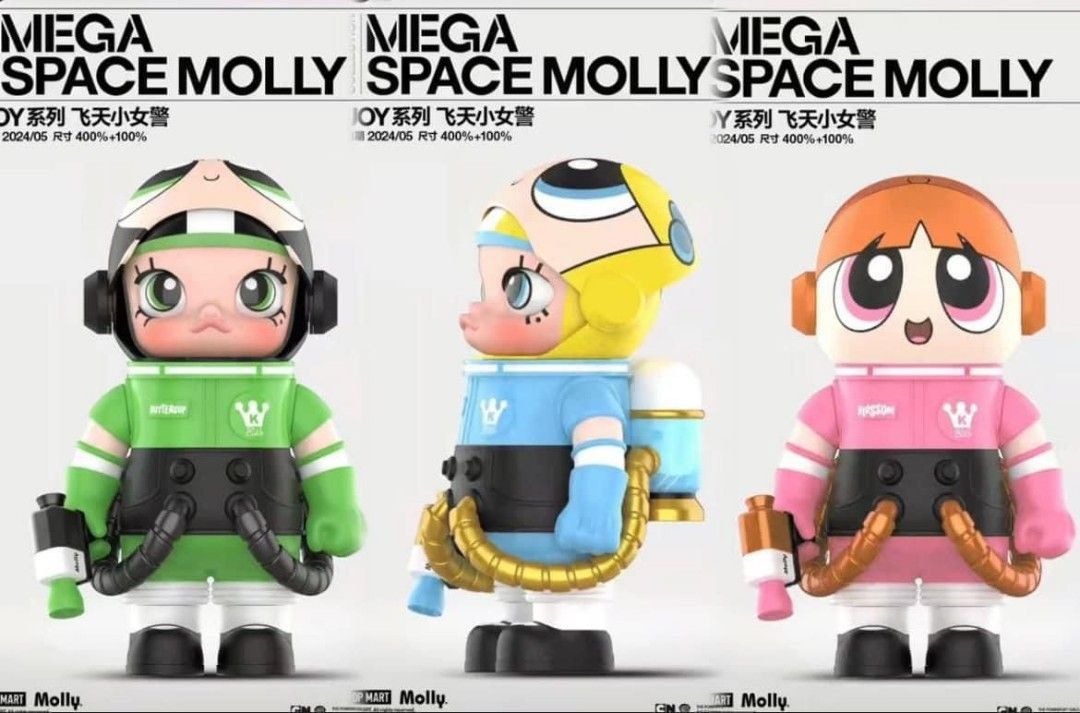 POP MART MEGA SPACE MOLLY PPG 400% THE POWERPUFF GIRLS, Hobbies & Toys, Toys & Games on Carousell