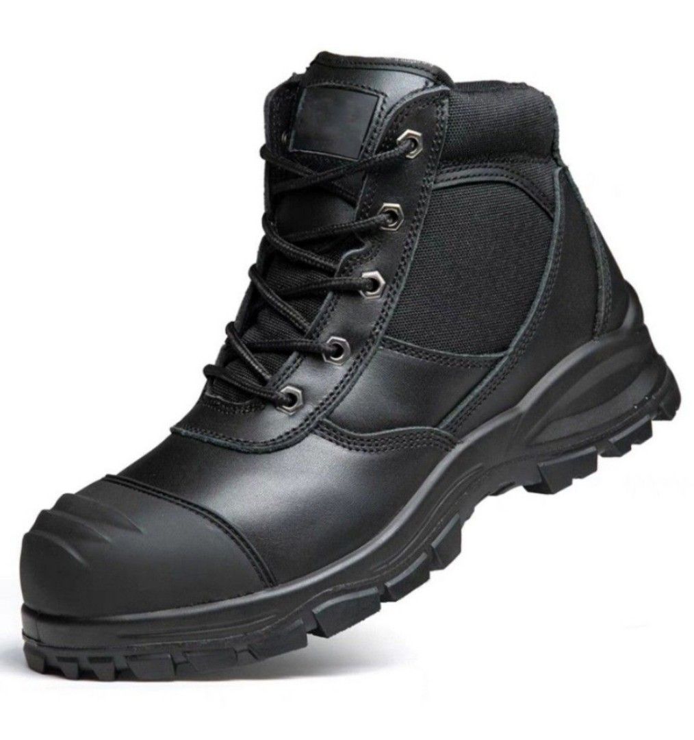 Ready Stock!! Zstep Steel Toe Side - Zip 6 " Safety Boot, Men's Fashion ...