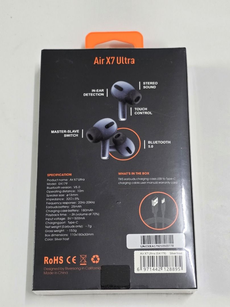 [NEW] Riversong Air X7 Ultra TWS Earbuds, Audio, Earphones on Carousell