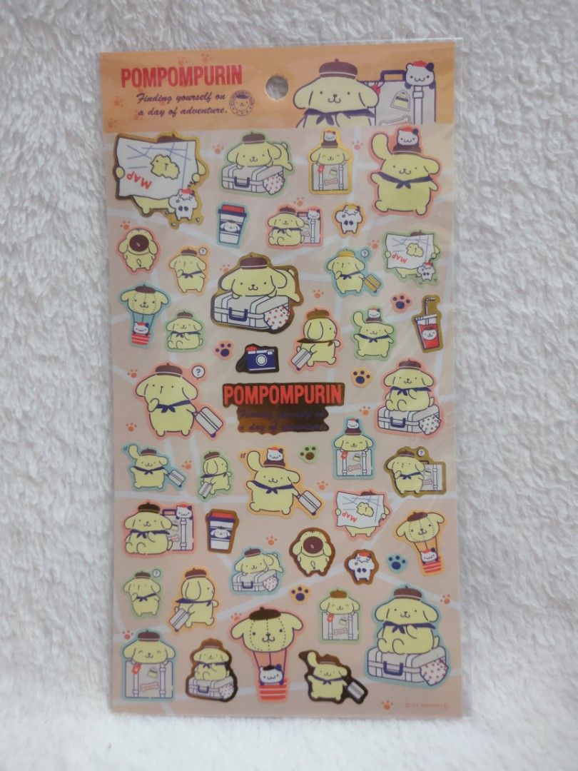Sanrio Character Stickers (Pompompurin, Cinnamoroll, My Melody~all sold ...