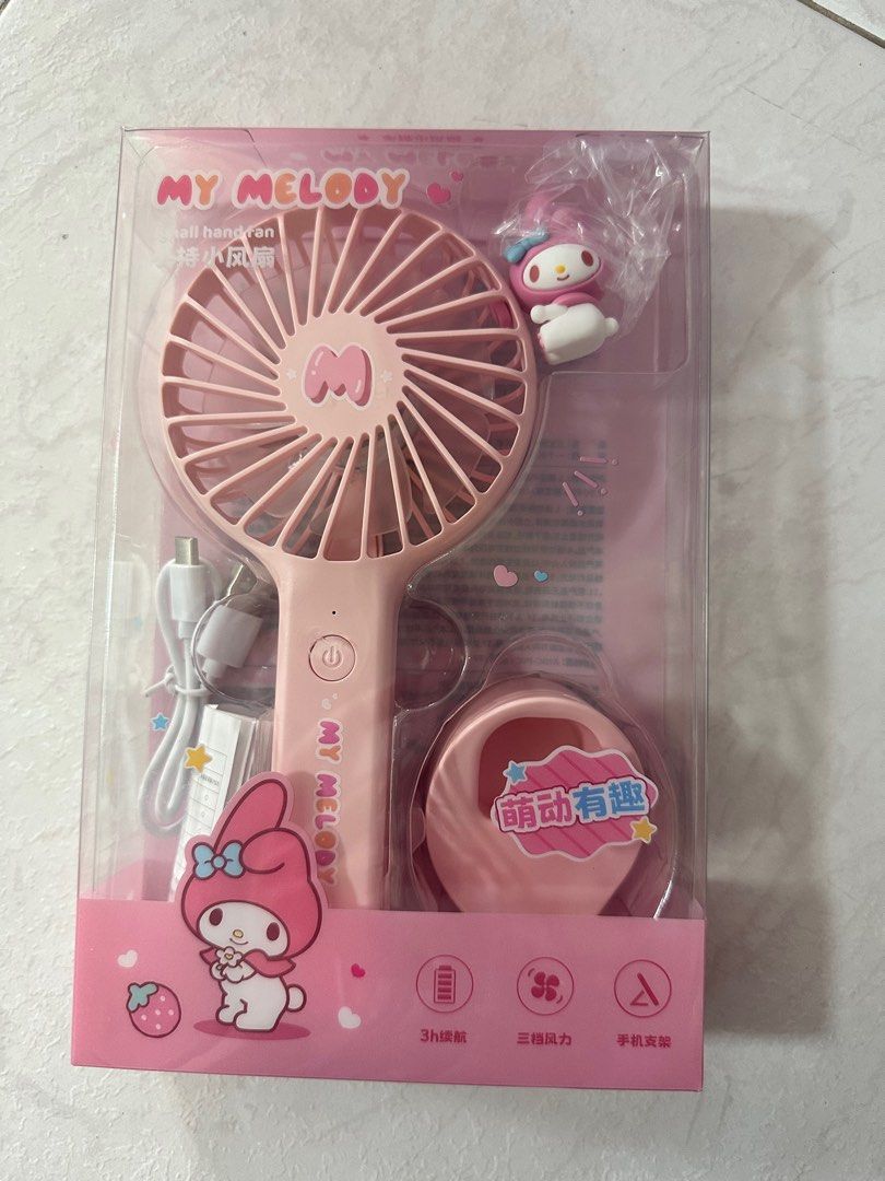 Sanrio Melody USB Fan, Hobbies & Toys, Memorabilia & Collectibles, Fan ...