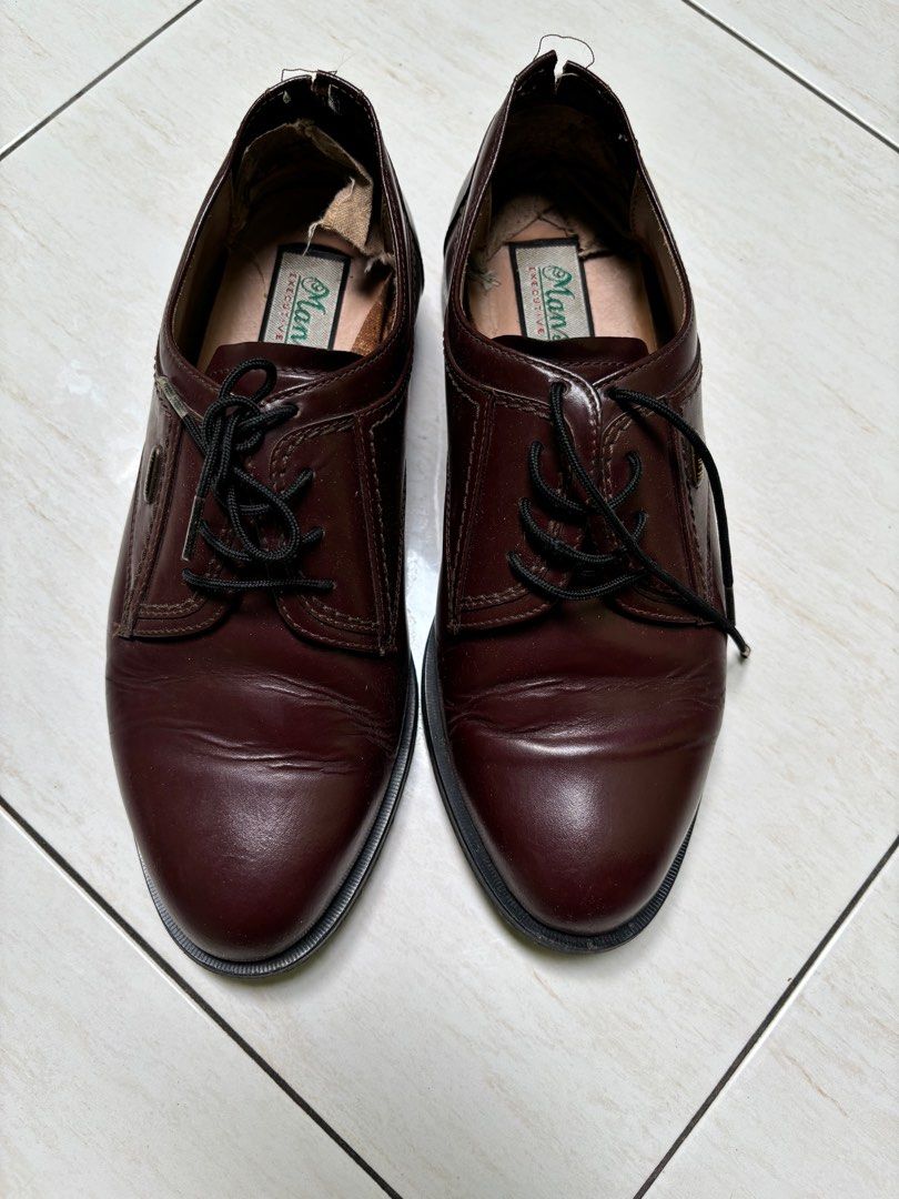 Sepatu Kulit asli oxford mansell vintage preppy, Fesyen Pria, Sepatu ...
