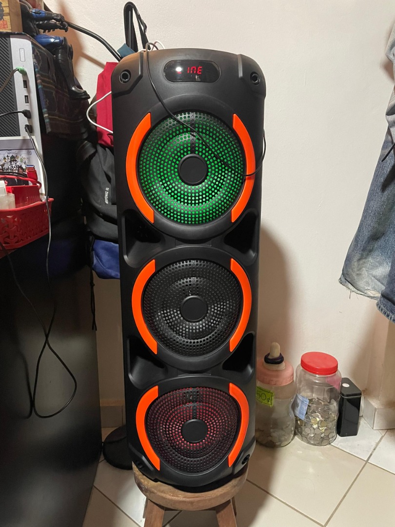 SING-E ZQS8305 Portable Tower 8 inch x 3 Speaker System Outdoor ...