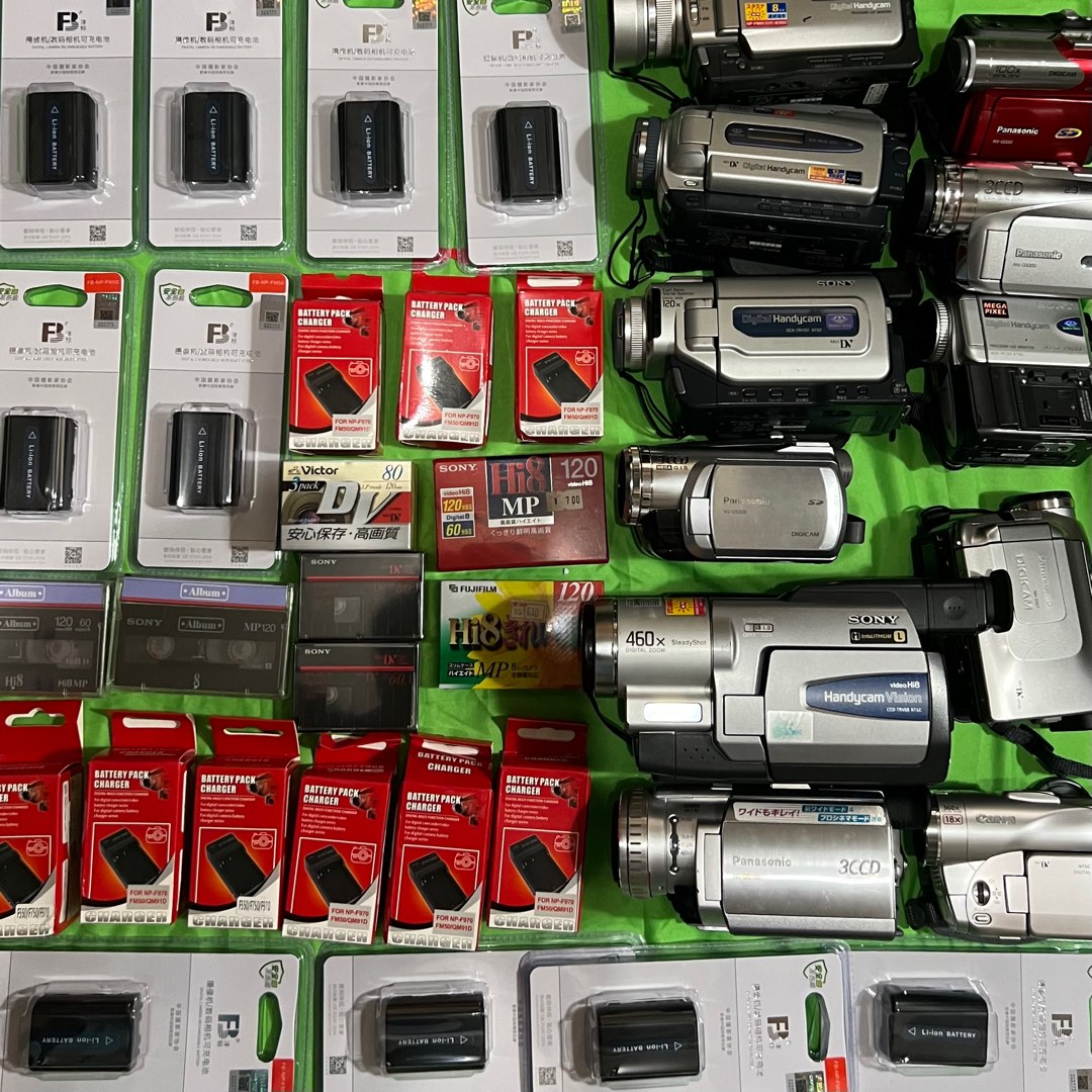 Sony Pansonic Hi8 Mini DV Camcorders Set, Photography, Video Cameras on ...