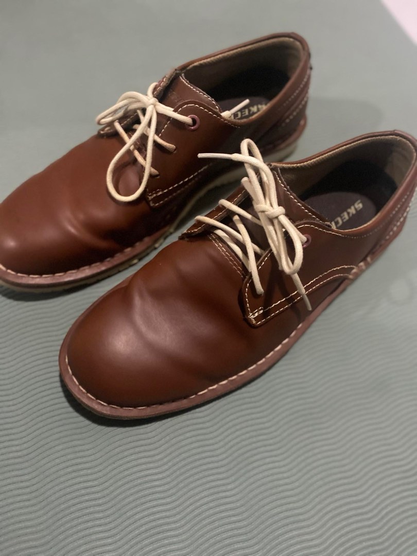 SKECHERS Original Shoes Leather, Men's Fashion, Footwear, Dress Shoes ...