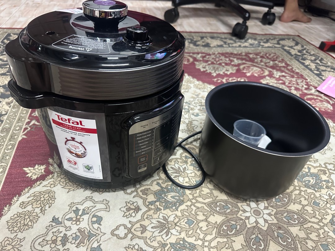 TEFAL CY601D+ XA622D Home Chef Smart Multicooker (Pressure Cooker) with ...