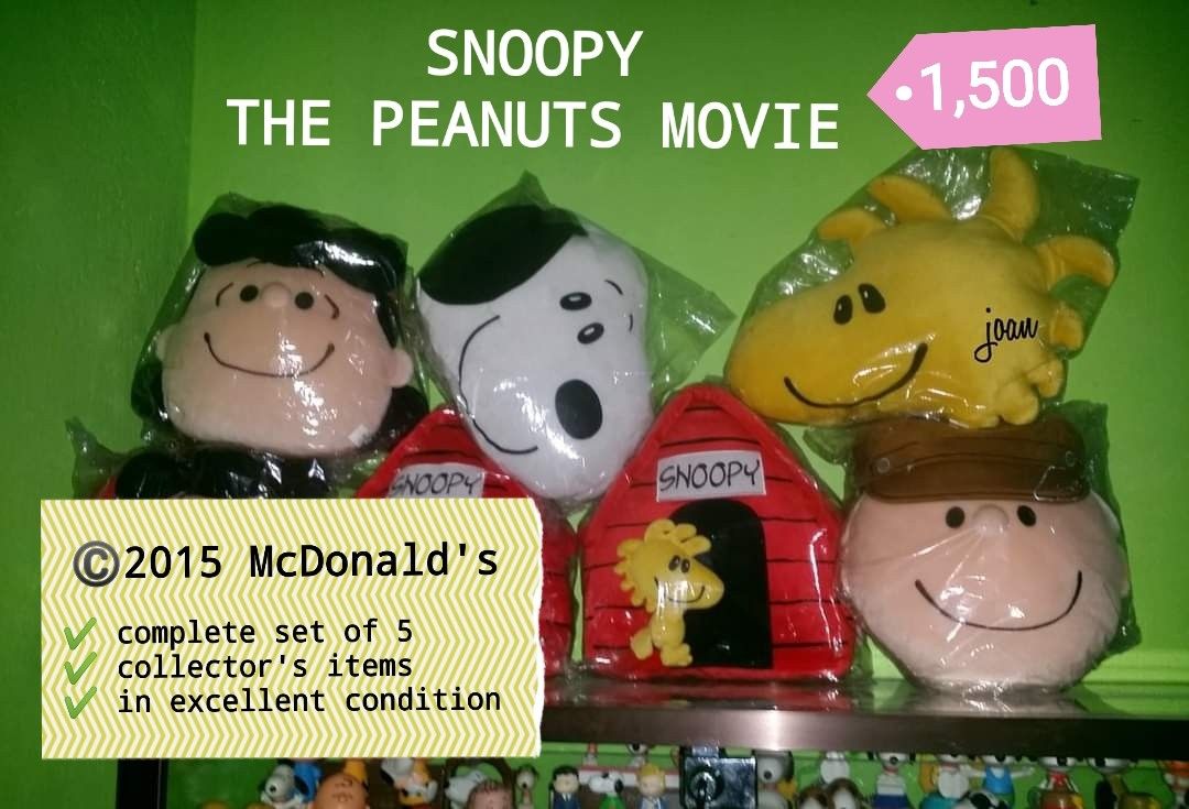 THE PEANUTS MOVIE Plushies (Full Set), Hobbies & Toys, Toys & Games on ...
