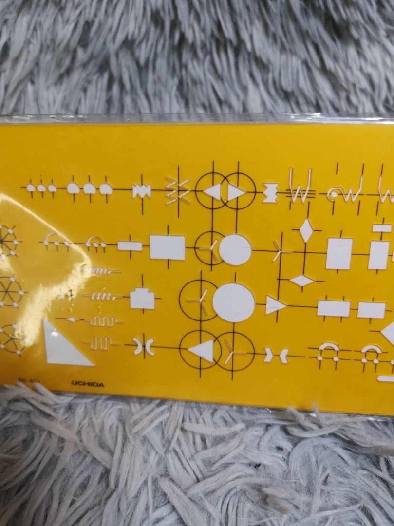 Uchida Electrical Symbol Ruler, Hobbies & Toys, Stationary & Craft ...
