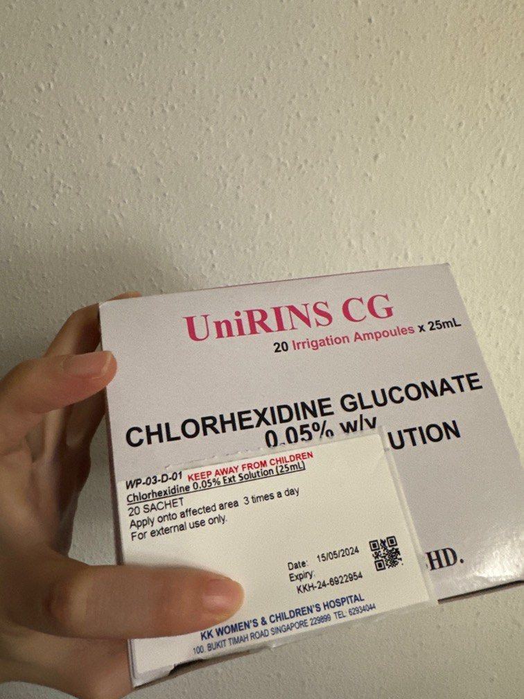 UNIRINS CG CHLORHEXIDINE GLUCONATE 0.05%w/v IRRIGATION SOLUTION 25ML x ...