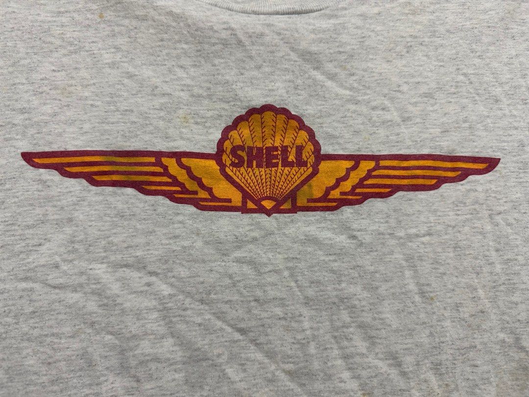 Vintage Shell Logo TShirt, Men's Fashion, Tops & Sets, Tshirts & Polo ...