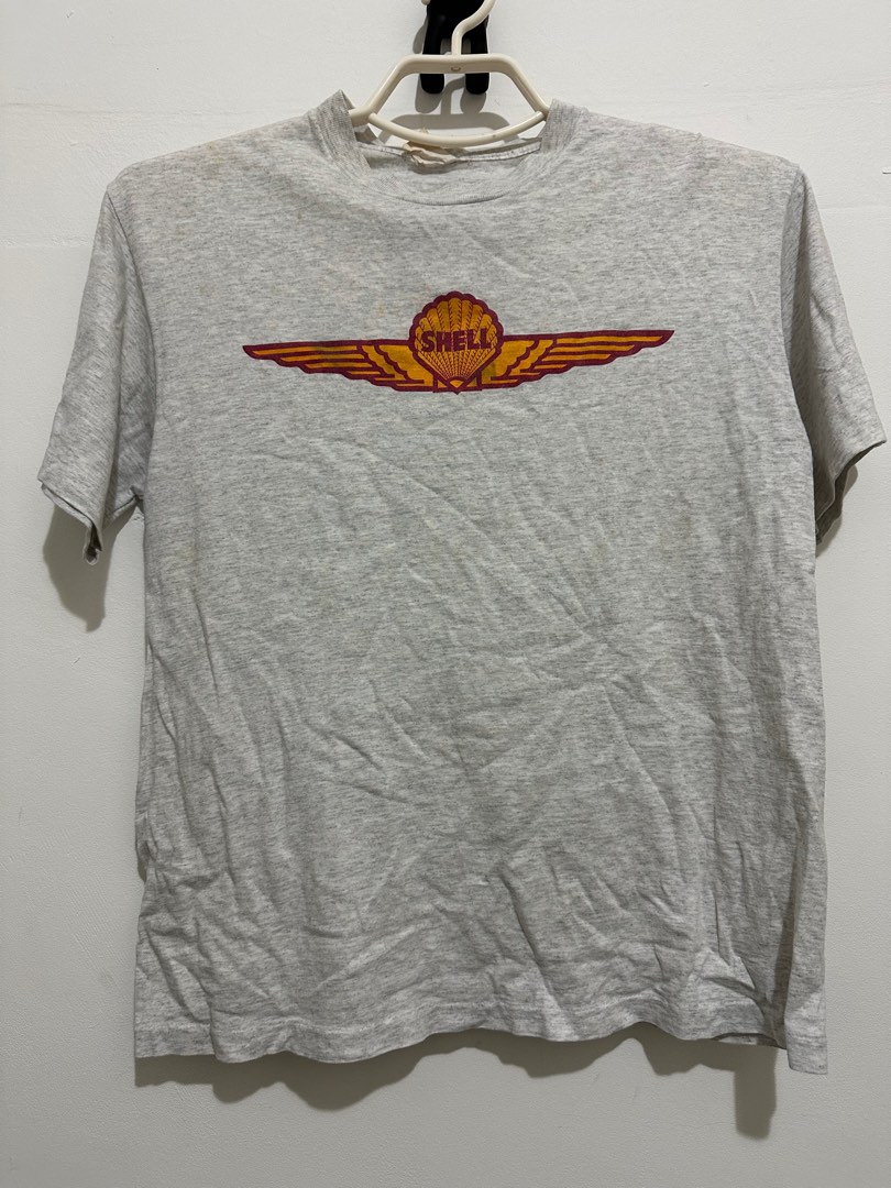 Vintage Shell Logo TShirt, Men's Fashion, Tops & Sets, Tshirts & Polo ...