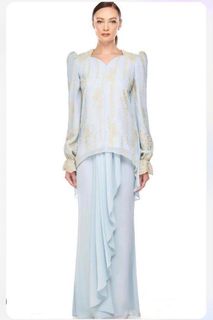 teresa kurung by wanzar sz XL, Women's Fashion, Muslimah Fashion, Baju ...