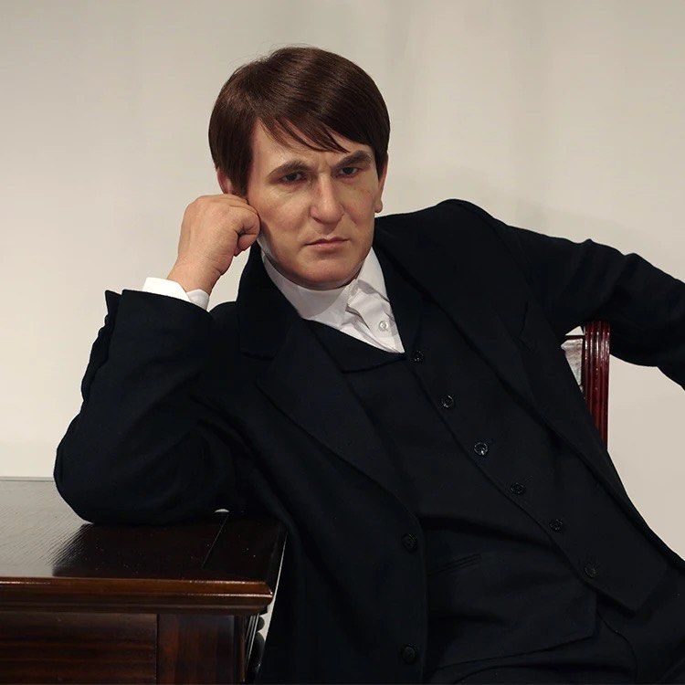 178cm Thomas Edison Life Size Statue Wax Figure Father Of Lightbulb ...