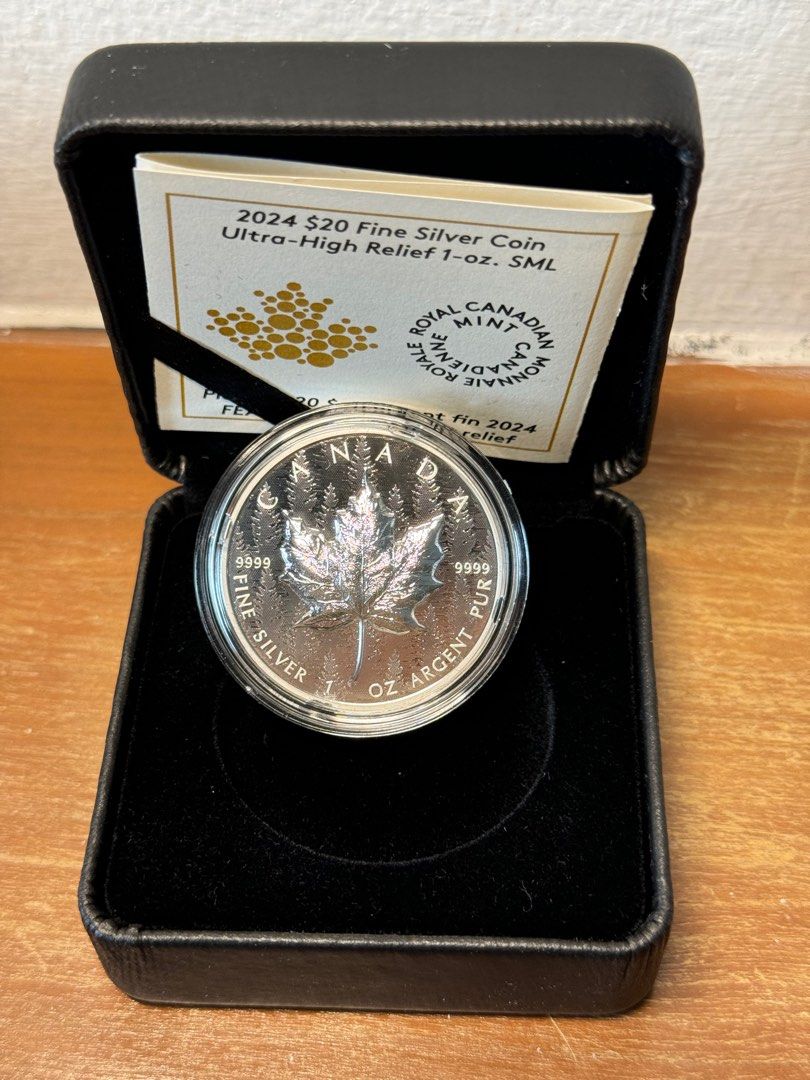 1 oz 2024 Ultra High Relief Maple Leaf Silver Coin | Royal Canadian ...