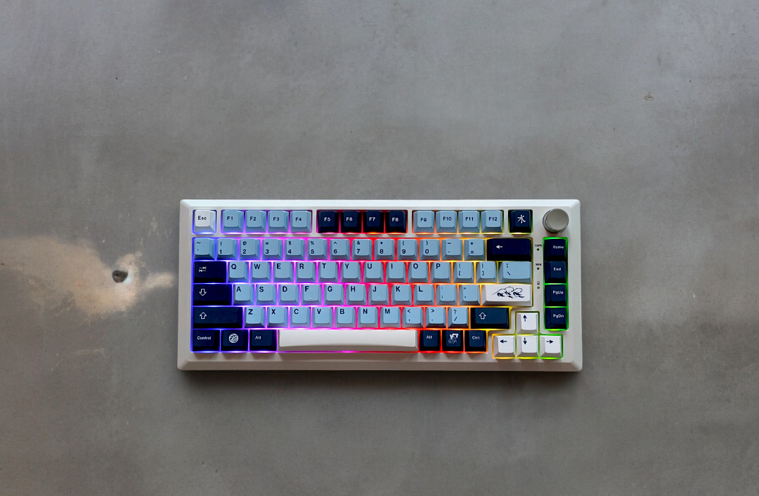 75% Custom Mechanical Keyboard (Mizu0107) - Fully Modded Tri Mode, Computers & Tech, Parts ...