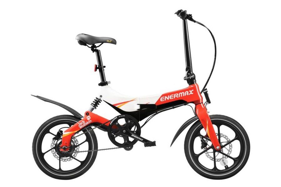 安奈美 Enermax MaxWolf Hybird 摺疊電動自行車, 機車, 電動機車在旋轉拍賣