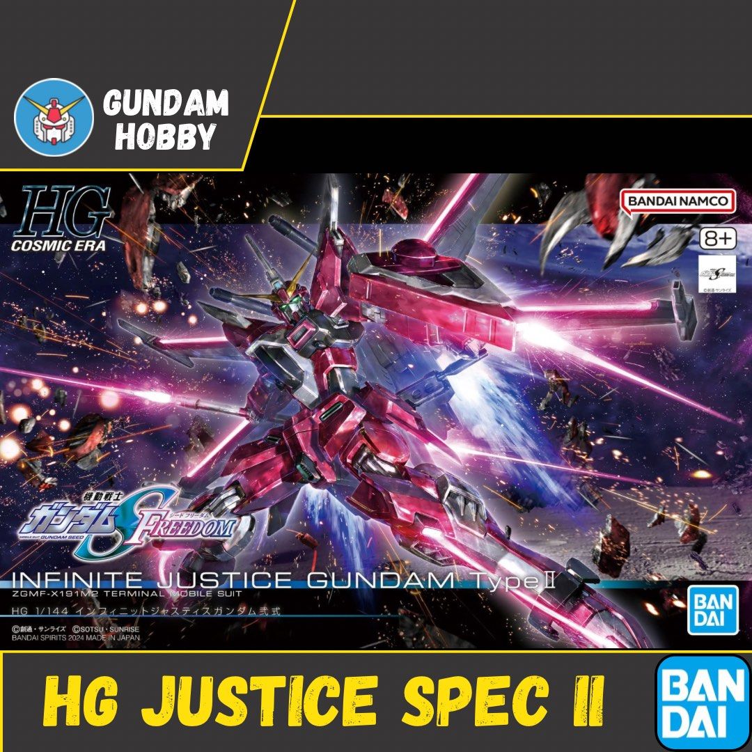 HG 1/144 Infinite Justice Gundam Type II Type 2 Spec II - Mobile Suit Gundam SEED FREEDOM Bandai ...